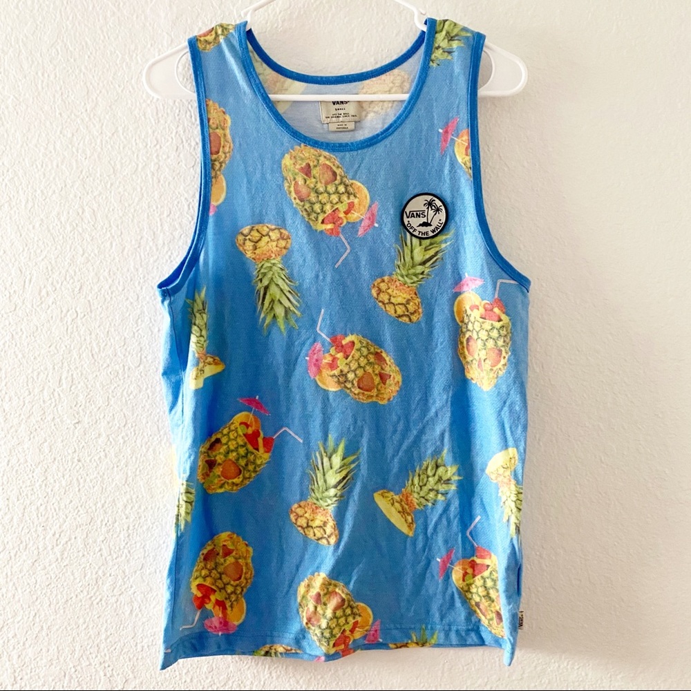 Vans | Drained & Confused Blue Pineapple Tank Top - Gem